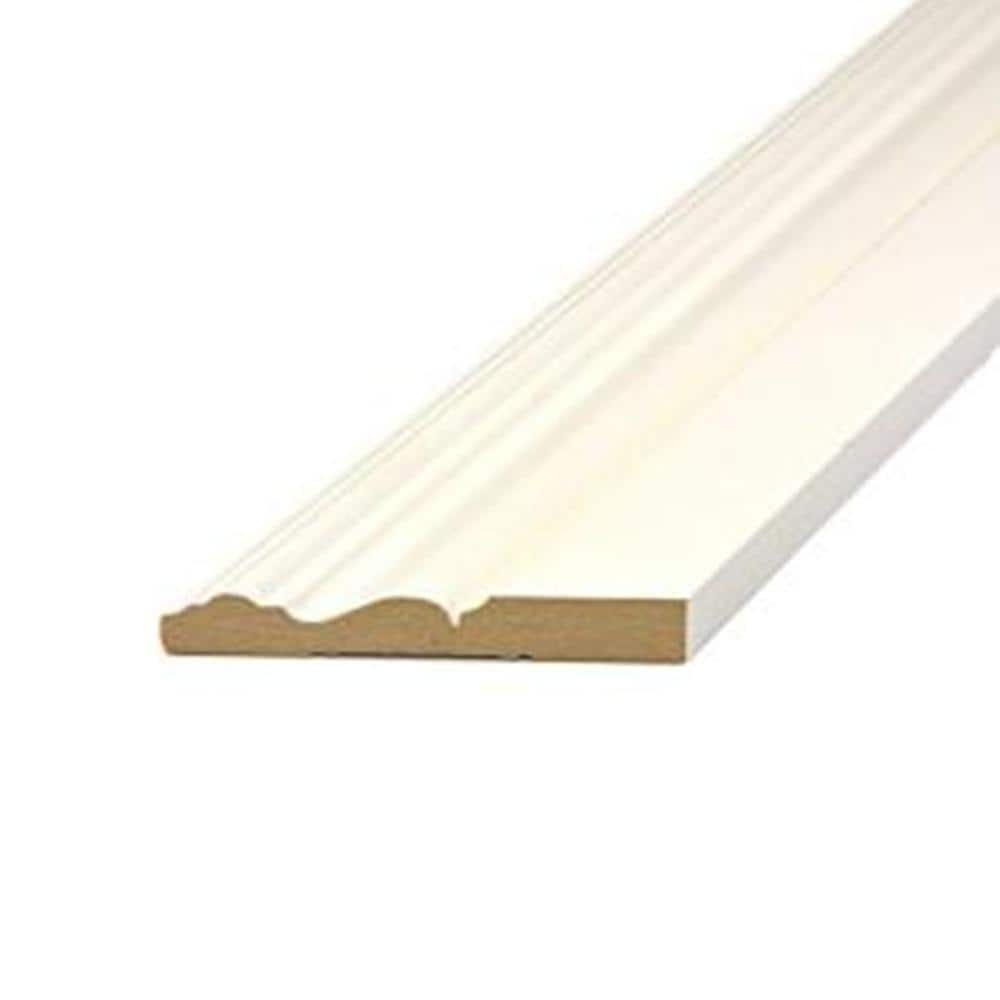 9/16 in. x 3-1/4 in. x 144 in. Primed Prepackaged MDF Base Moulding ...