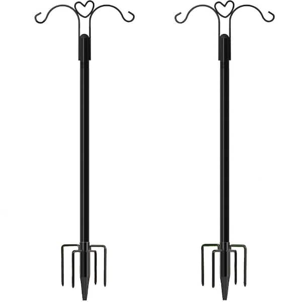 SANDTON GEWN LLC 76 in. Double Shepherds Hooks 2-Pack, Heavy Duty Metal ...
