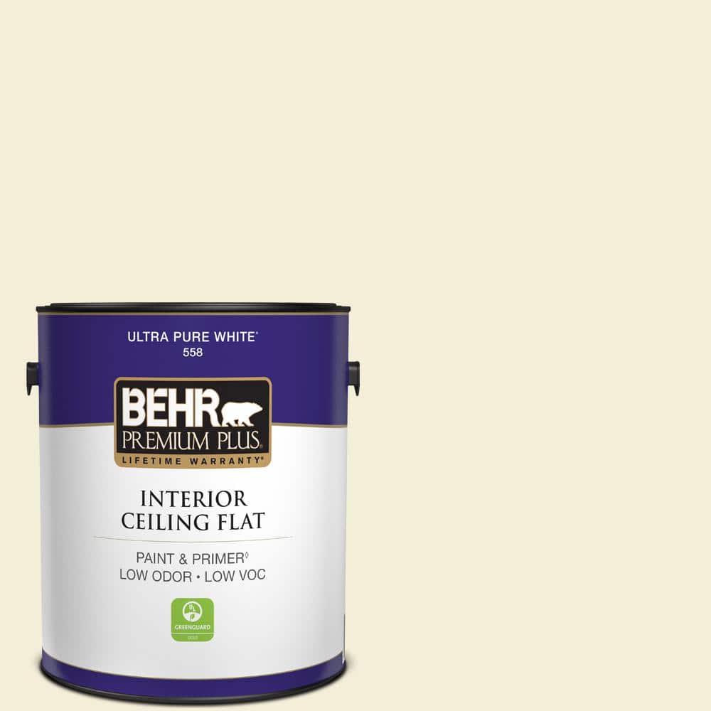 BEHR PREMIUM PLUS 1 gal. #PPU7-14 Apple Core Ceiling Flat Interior ...
