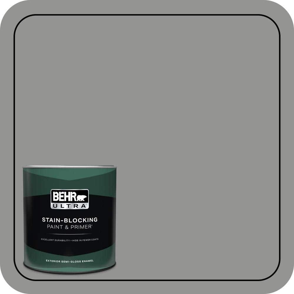 BEHR ULTRA 1 qt. #780F-5 Anonymous Semi-Gloss Enamel Exterior Paint ...