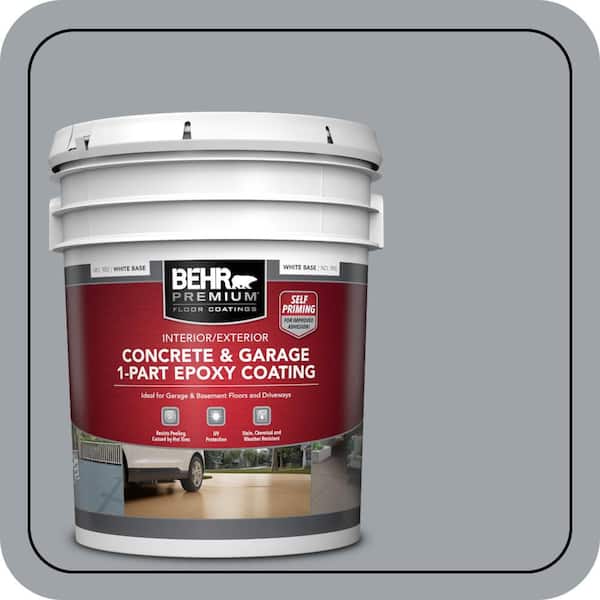 BEHR PREMIUM 5 gal. #N510-4 Supernova Self-Priming 1-Part Epoxy Satin ...