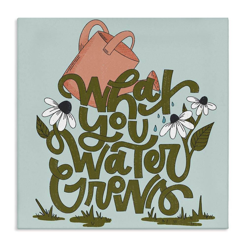 Stupell Industries What You Water Grows by Sarah Hickman Unframed ...