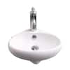 Barclay Products Fowler Corner Wall-Mount Sink in White 4-9032WH - The ...