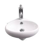 Barclay Products Fowler Corner Wall-Mount Sink in White 4-9032WH - The ...