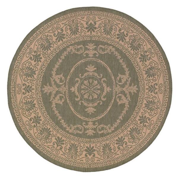 Couristan Recife Antique Medallion Green-Natural 8 ft. 6 in. x 8 ft. 6 ... Couristan Recife Antique Medallion Green-Natural 8 ft. 6 in. x 8 ft. 6 ...