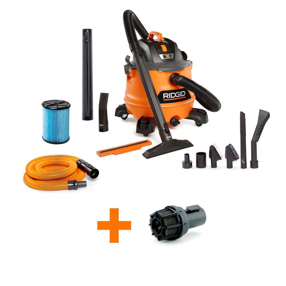 RIDGID 14 Gal. 6.0 Peak HP NXT Shop Vacuum Wet Dry Vac with Fine Dust ...