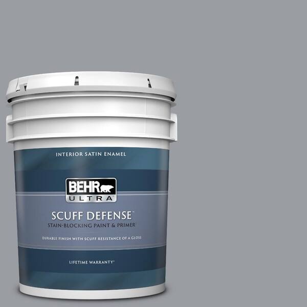 BEHR ULTRA 5 gal. #PPU26-20 Smokey Lilac Extra Durable Satin Enamel ...