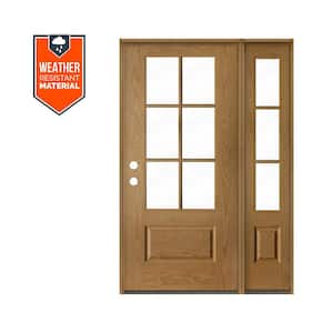 Krosswood Doors Farmhouse 50 in. x 79 in. 6-Lite Right-Hand/Inswing ...