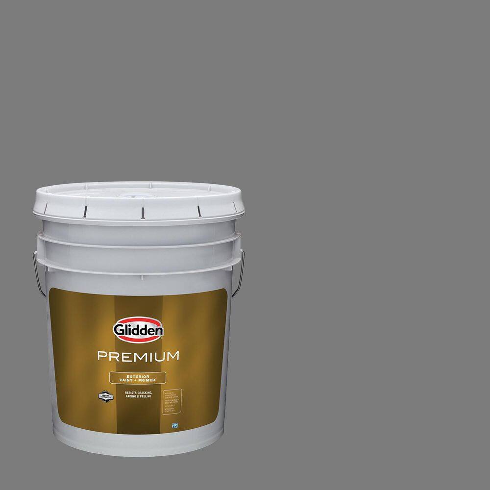 Glidden Premium 5 gal. PPG0997-6 Industrial Revolution Flat Exterior ...