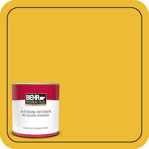 BEHR PREMIUM PLUS 1 qt. #T11-11 Lizard Breath Hi-Gloss Enamel Interior ...