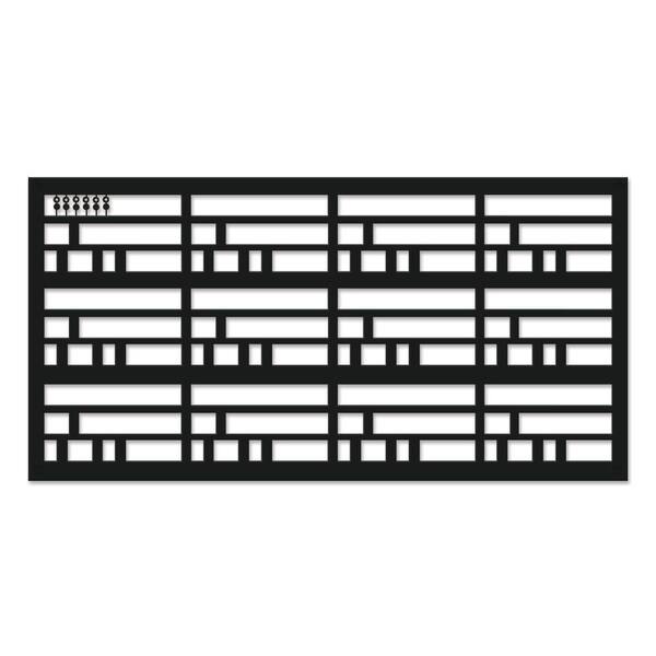 GRID AXCENTS Wright 48 in. x 24 in. Black Polypropylene Multi-Purpose ...