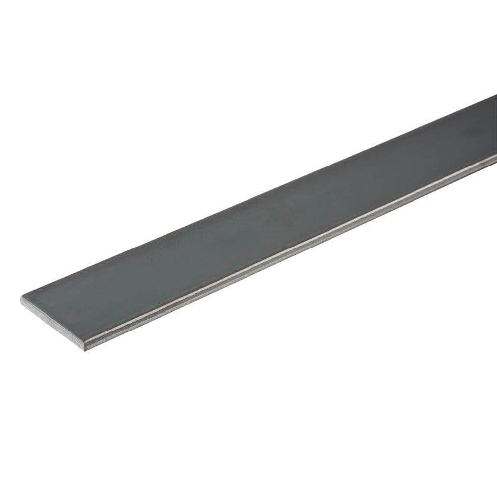 Everbilt 1-1/4 in. x 4 ft. - 3/16 in. Thick Plain Steel Flat Bar 0729 ...