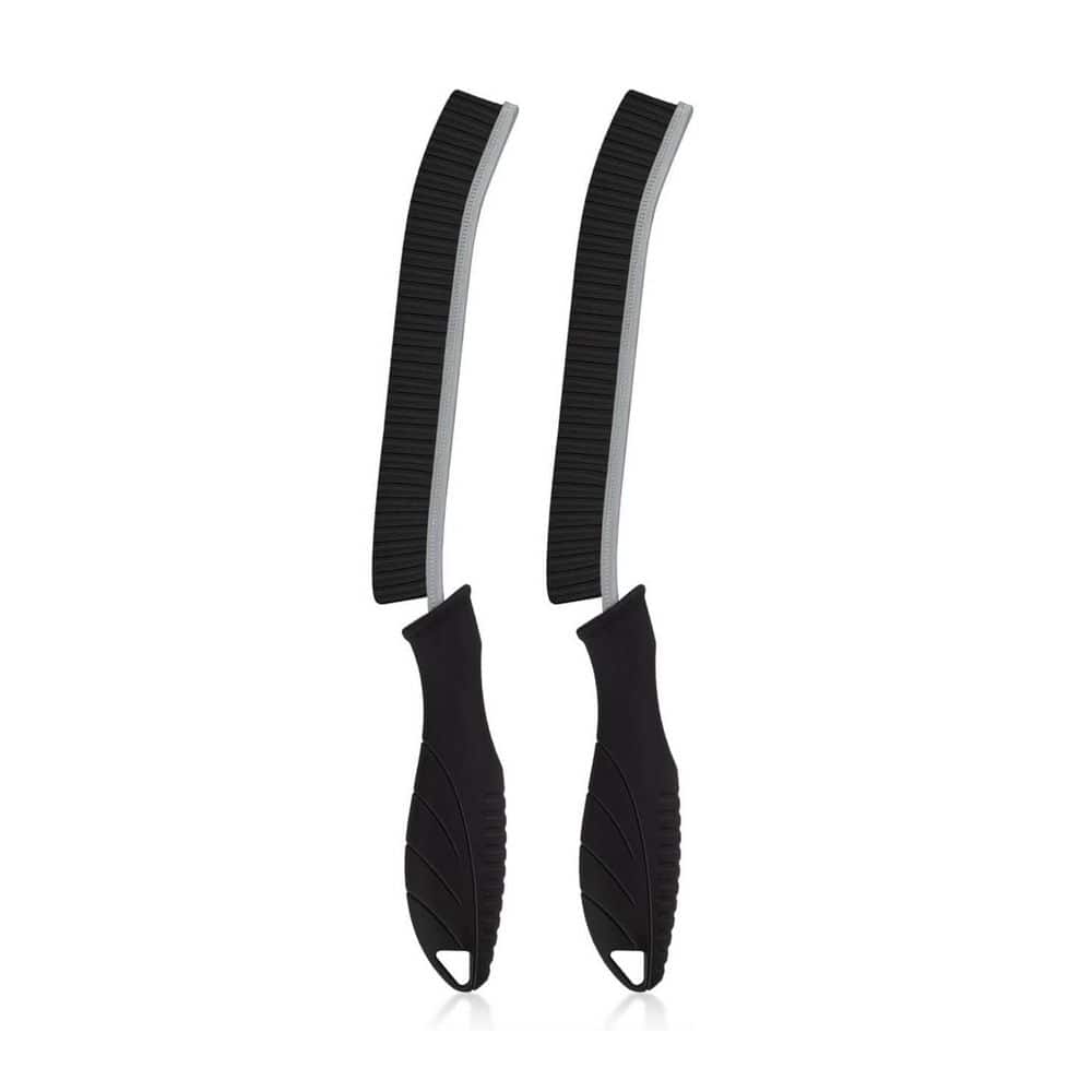 Justincity Crevice Cleaning Brush 8.8 in. Ergonomic Hard Bristles Scrub ...