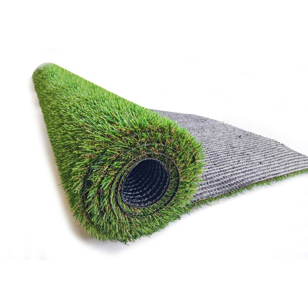 6 ft. W x 10 ft. L PVC Artificial Turf Landscape Fabric Drainage Holes ...
