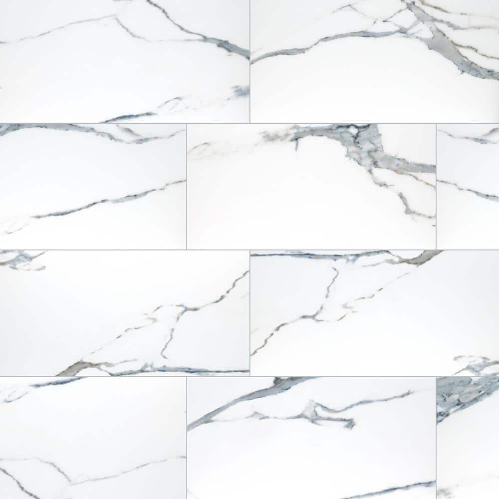 MSI Majestic Lapis Lazuli 24 in. x 48 in. Polished Porcelain Marble ...