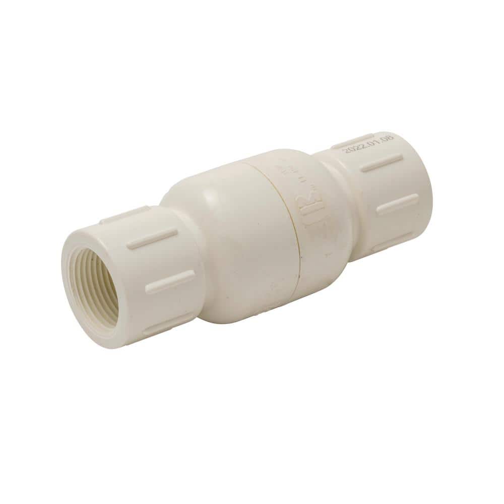 Everbilt 3/4 in. FIP x FIP PVC Threaded Check Valve 101-104HC - The ...