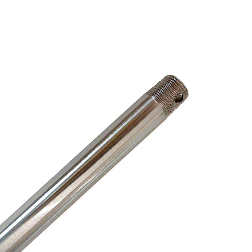 PRIVATE BRAND UNBRANDED 48 in. Brushed Nickel Extension Downrod ...