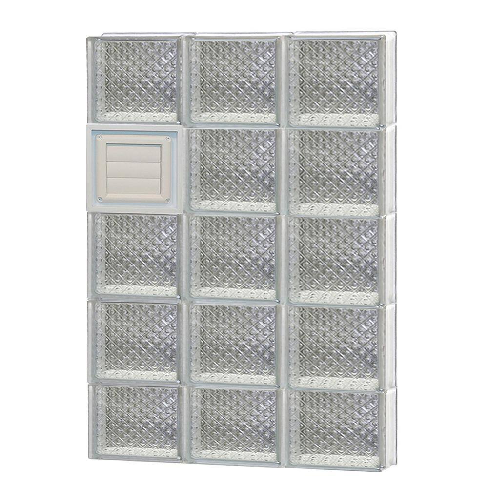 Clearly Secure 23.25 in. x 36.75 in. x 3.125 in. Frameless Diamond ...