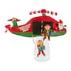 Gemmy 8 ft Pre-Lit LED Animated Santa and Elves in Helicopter Scene ...