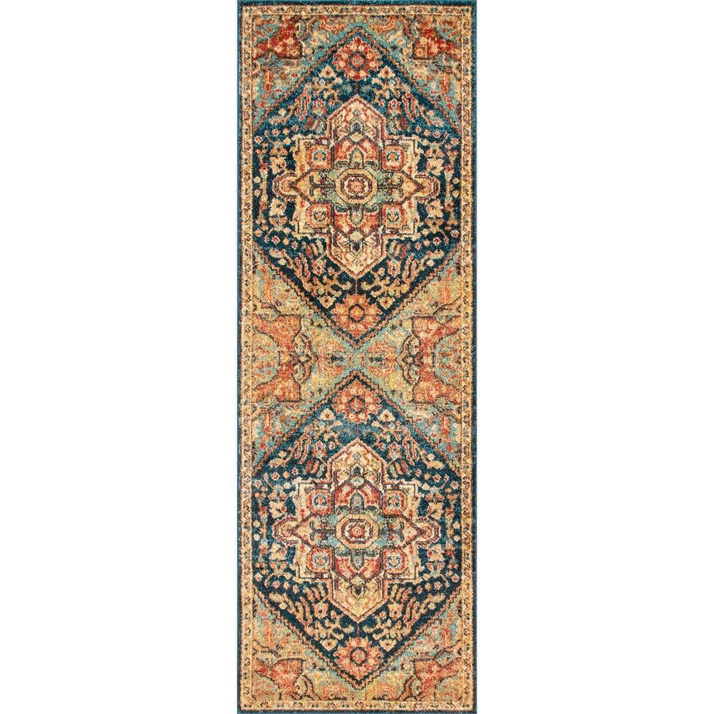 nuLOOM Jacquelyn Vintage Totem Multi 3 ft. x 6 ft. Indoor Runner Rug ...