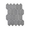 Jeffrey Court Caldera Charcoal Blue 10 in. x 13 in. Hexagon Gloss Glass ...