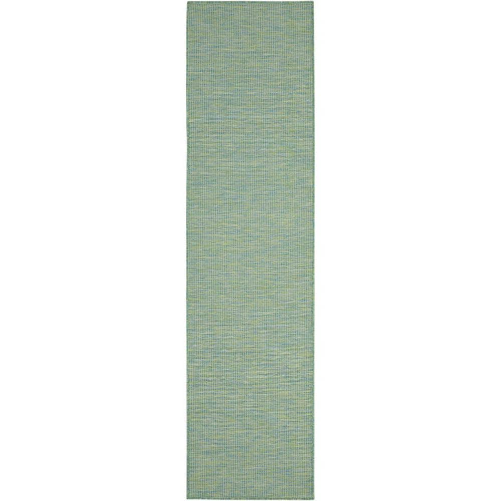 HomeRoots 8' Runner ft. Blue Solid Color Area Rug 2000522289 - The Home ...