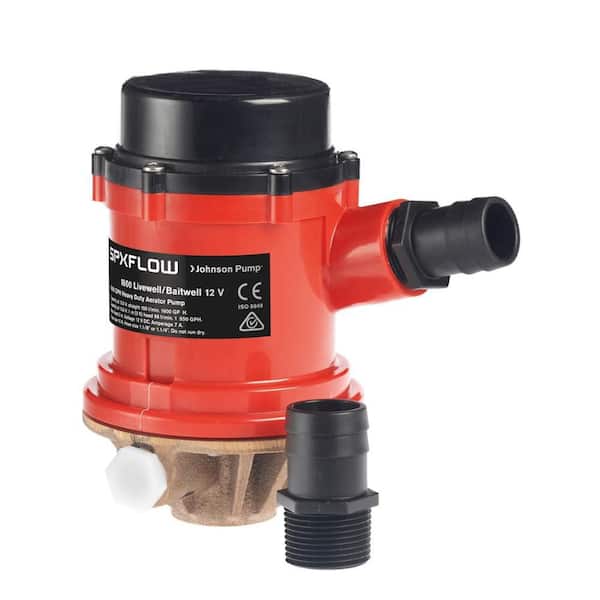 Johnson Pump Pro Series Aerator Pump-1600 GPH, 24V 16004B-24 - The Home ...