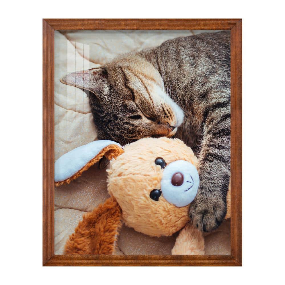 Wexford Home Grooved 11 in. x 14 in. Walnut Picture Frame WF105G - The ...