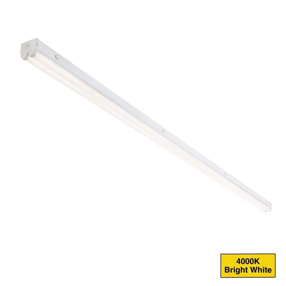 Commercial Electric 1-Pack 8 ft. Residential 2-Light Integrated LED ...