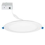 Pixi LED Square 8 in. by 8 in. White Integrated LED Recessed Can ...