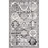Unique Loom La Jolla Cathedral Gray 3' 3 x 5' 3 Area Rug 3119753 - The ...