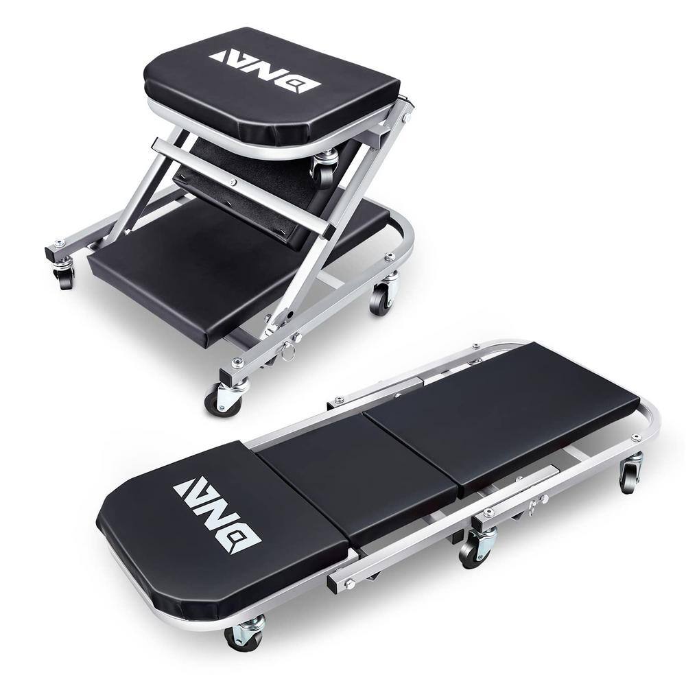 Angel Sar 36 in. 330 lbs. Alloy Steel 2-in-1 Rolling Folding Car ...