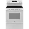GE 30 in. 4 Burner Element Free-Standing Electric Range in White ...