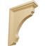 Ekena Millwork 2-1/2 in. x 8 in. x 6 in. Rubberwood Medium Thompson ...