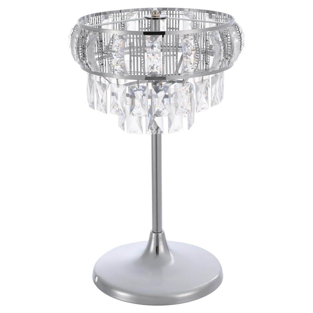 YIYIBYUS Silver 11.8 in. x 17.7 in. Metal Iron Acrylic Pendant ...