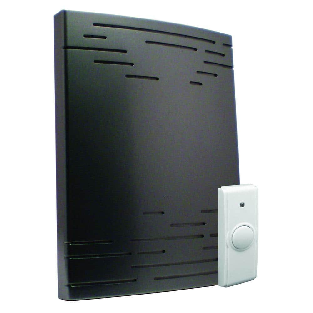 IQ America Wireless Battery Operated Door Chime Kit with Satin Nickel ...