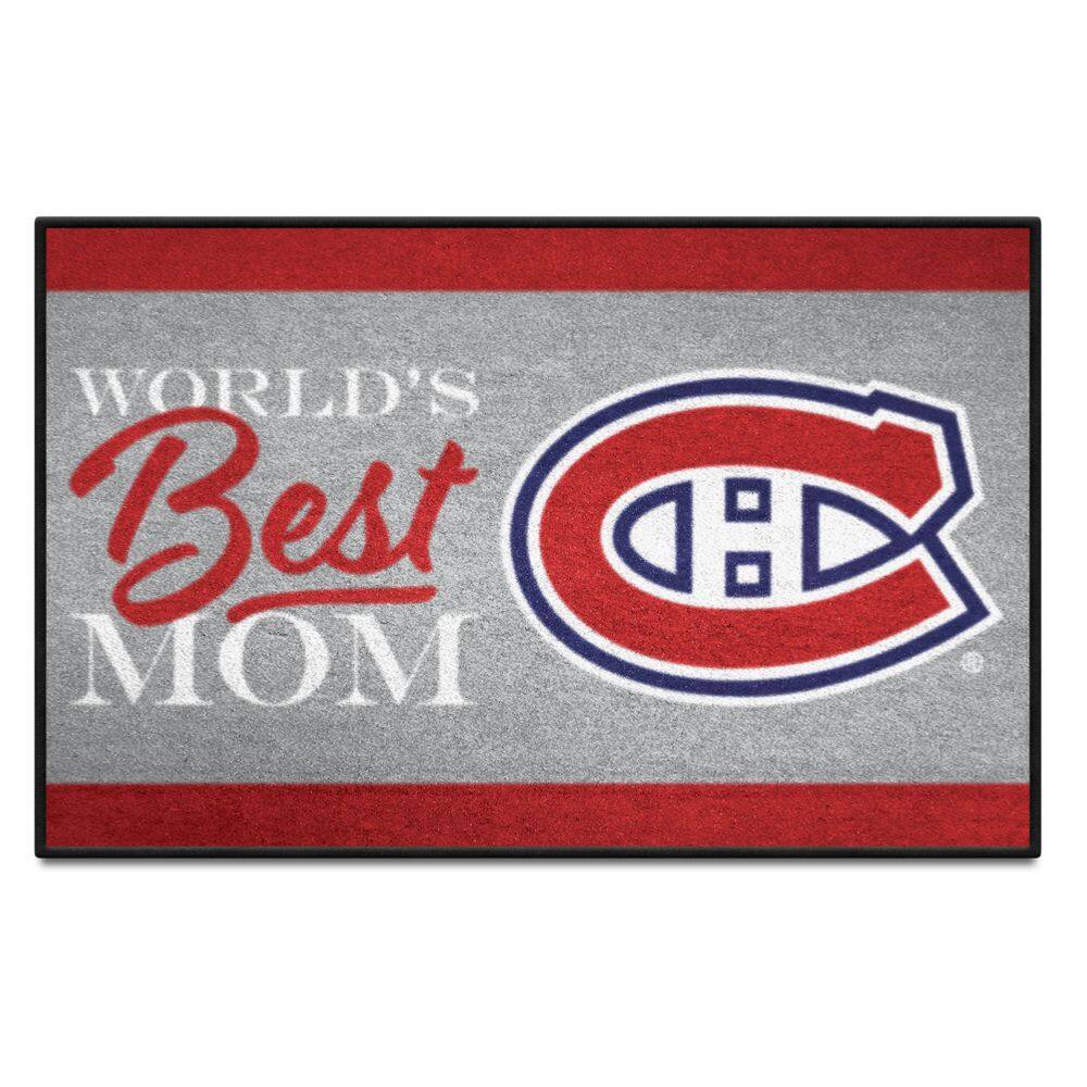 FANMATS Montreal Canadiens Red World's Best Mom 19 in. x 30 in. Starter ...