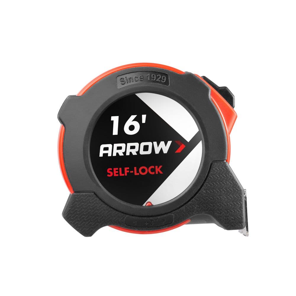 Arrow Fastener Self-Lock 16 ft SAE Tape Measure with Fractional Scale ...