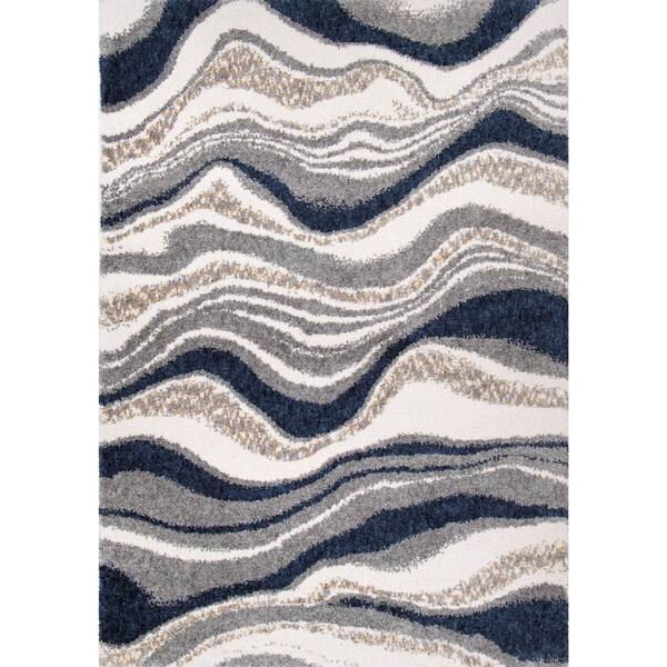 Orian Rugs Cotton Tail Agate 9 ft. x 13 ft. Navy Area Rug C55/AGAT/04NA ...