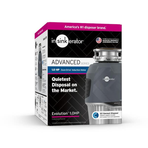 InSinkErator Evolution 1HP, 1 HP Garbage Disposal, Advanced Series EZ ...