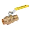 ProLine Series 1 in. x 1 in. Brass Sweat x Sweat Full Port Ball Valve ...