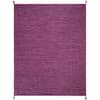 SAFAVIEH Montauk Purple/Black 8 ft. x 10 ft. Border Area Rug MTK150R-8 ...