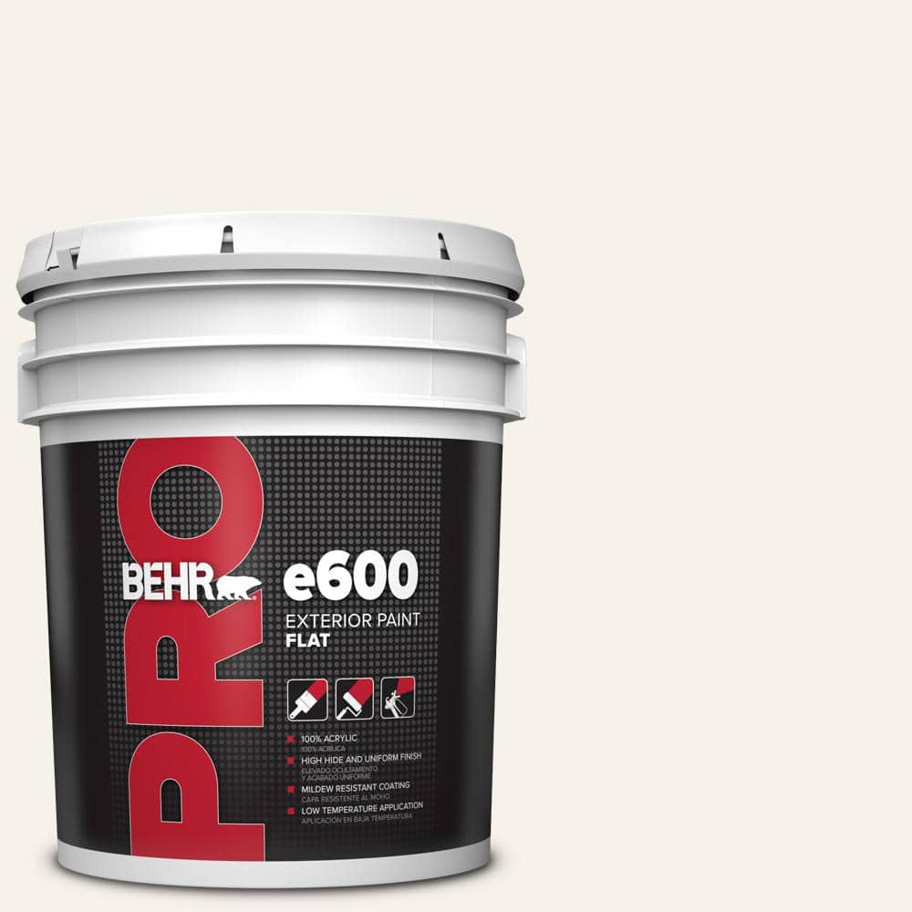 BEHR PRO 5 gal. #BWC-11 Fresh Popcorn Flat Exterior Paint PR61005 - The ...