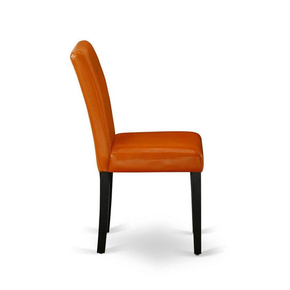 East West Furniture 3-Piece Black Finish Rectangular Solid Wood Top ...