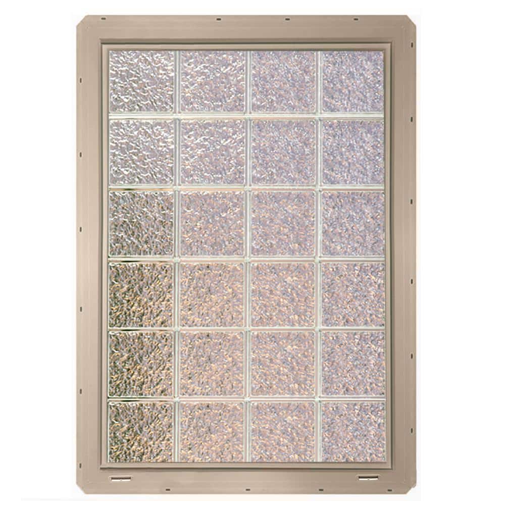 CrystaLok 31.75 in. x 46.75 in. x 3.25 in. Ice Pattern Vinyl Framed ...