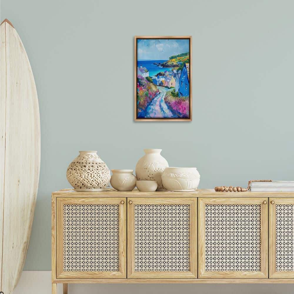 Stupell Industries Seaside Town Overlook by LSR Design Studio Brown ...