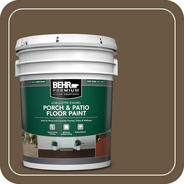 BEHR PREMIUM 5 gal. #S-H-700 Burley Wood Low-Lustre Enamel Interior ...