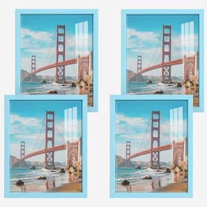 Wexford Home Modern 4 in. x 6 in. Light Blue Picture Frame (Set of 4 ...