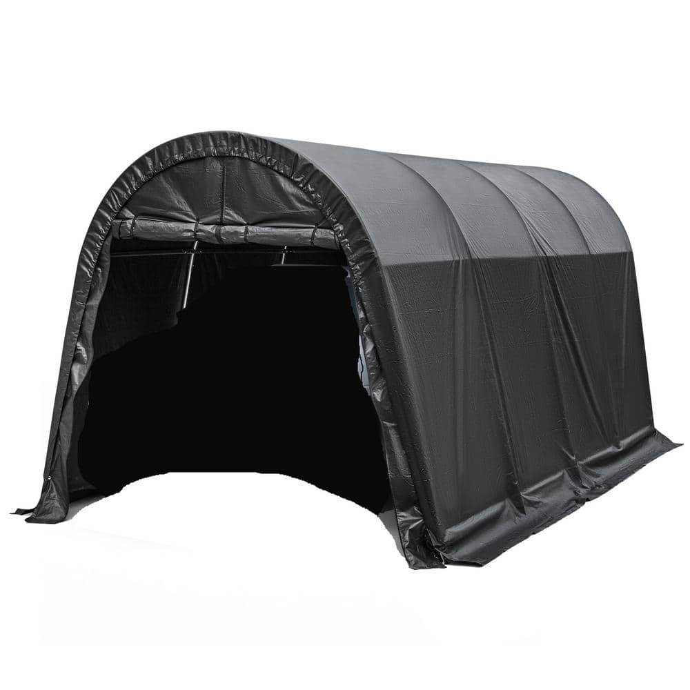 HOMMOW 10 ft. x 20 ft. Portable Garage with Metal Frame, Anti-Snow ...