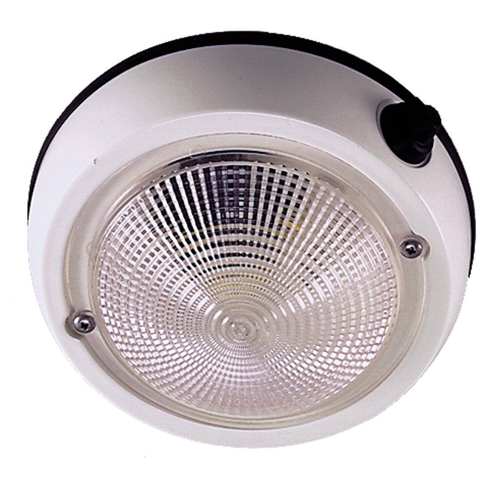 Perko Exterior Surface Mount Dome Light 1253DP2WHT - The Home Depot